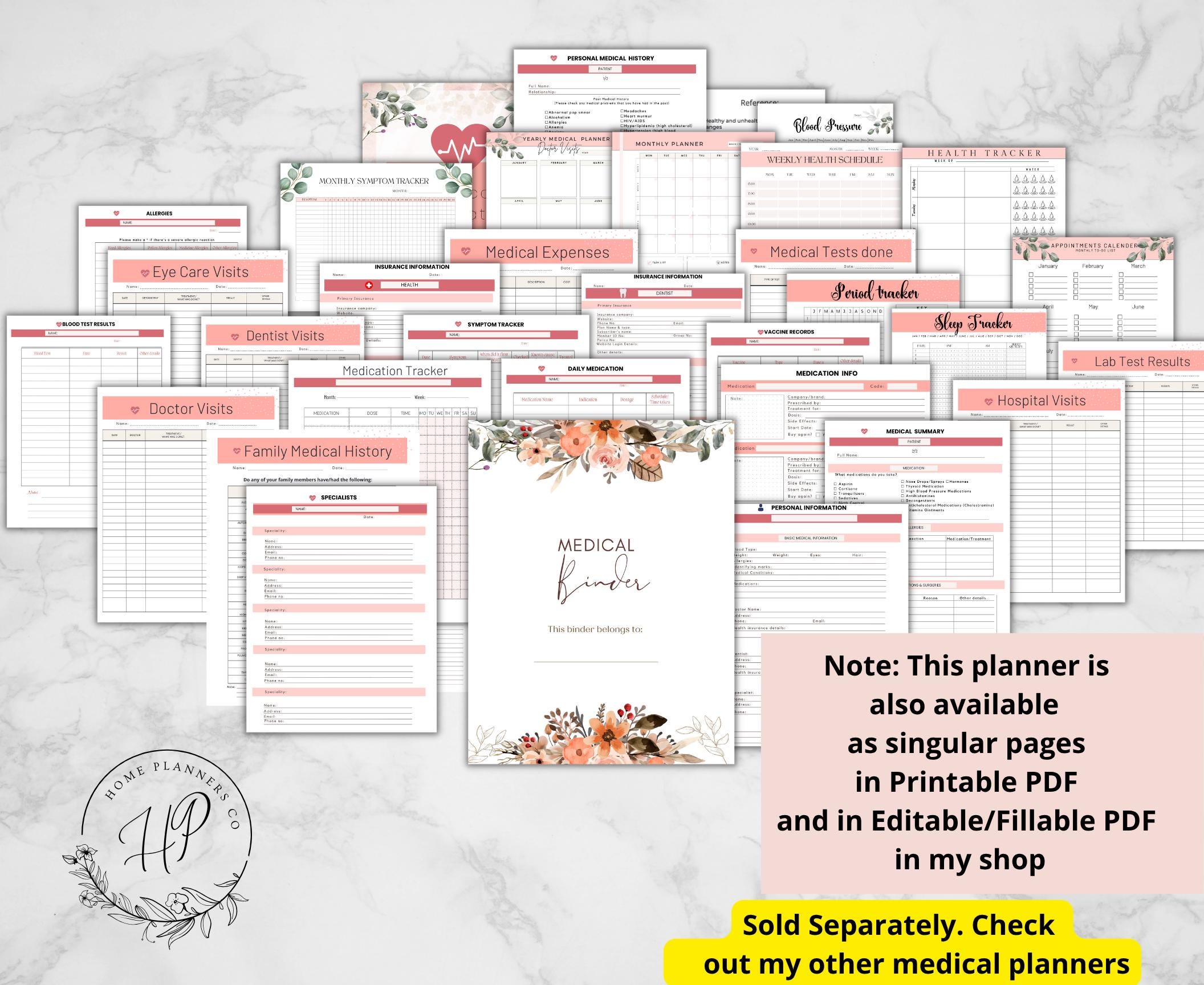 Digital Hyperlinked Medical Planner | Goodnotes & Notability Health ...