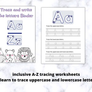 Trace and Write Alphabet Letters Learn to Write Worksheets Printable ...