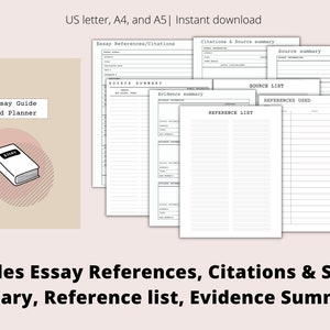 Essay Planner Editable Printable PDF| Essay Guide Planner Pack Bundle ...