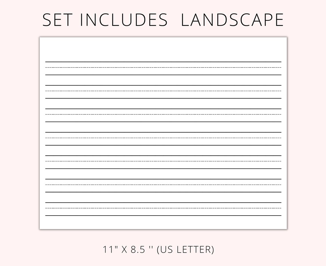 Practice Writing Paper Handwriting Paper Handwriting Sheet - Etsy