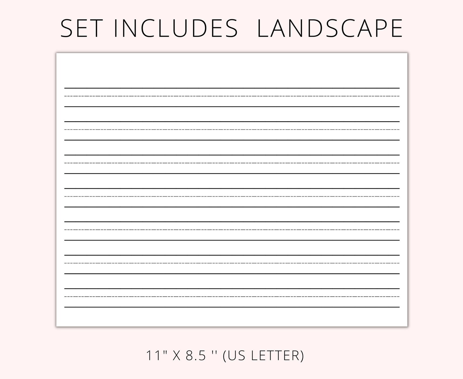 Practice Writing Paper Handwriting Paper Handwriting Sheet - Etsy
