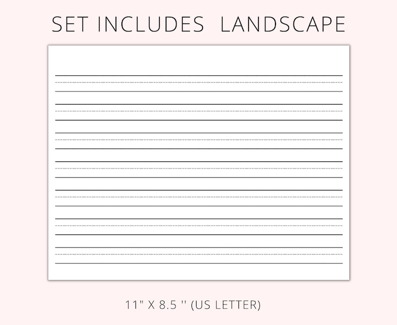 Practice Writing Paper Handwriting Paper Handwriting Sheet - Etsy