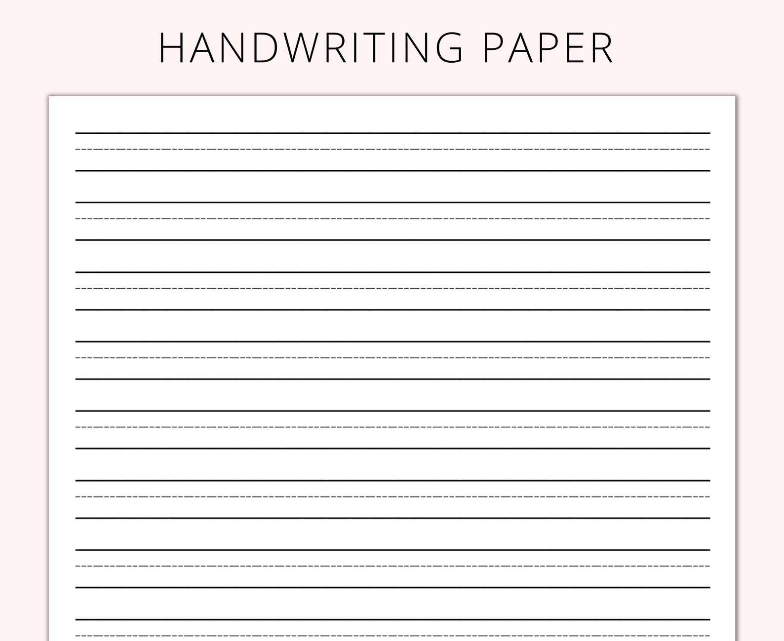 Practice Writing Paper Handwriting Paper Handwriting Sheet Calligraphy ...