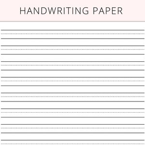 Practice Writing Paper Handwriting Paper Handwriting Sheet Calligraphy ...