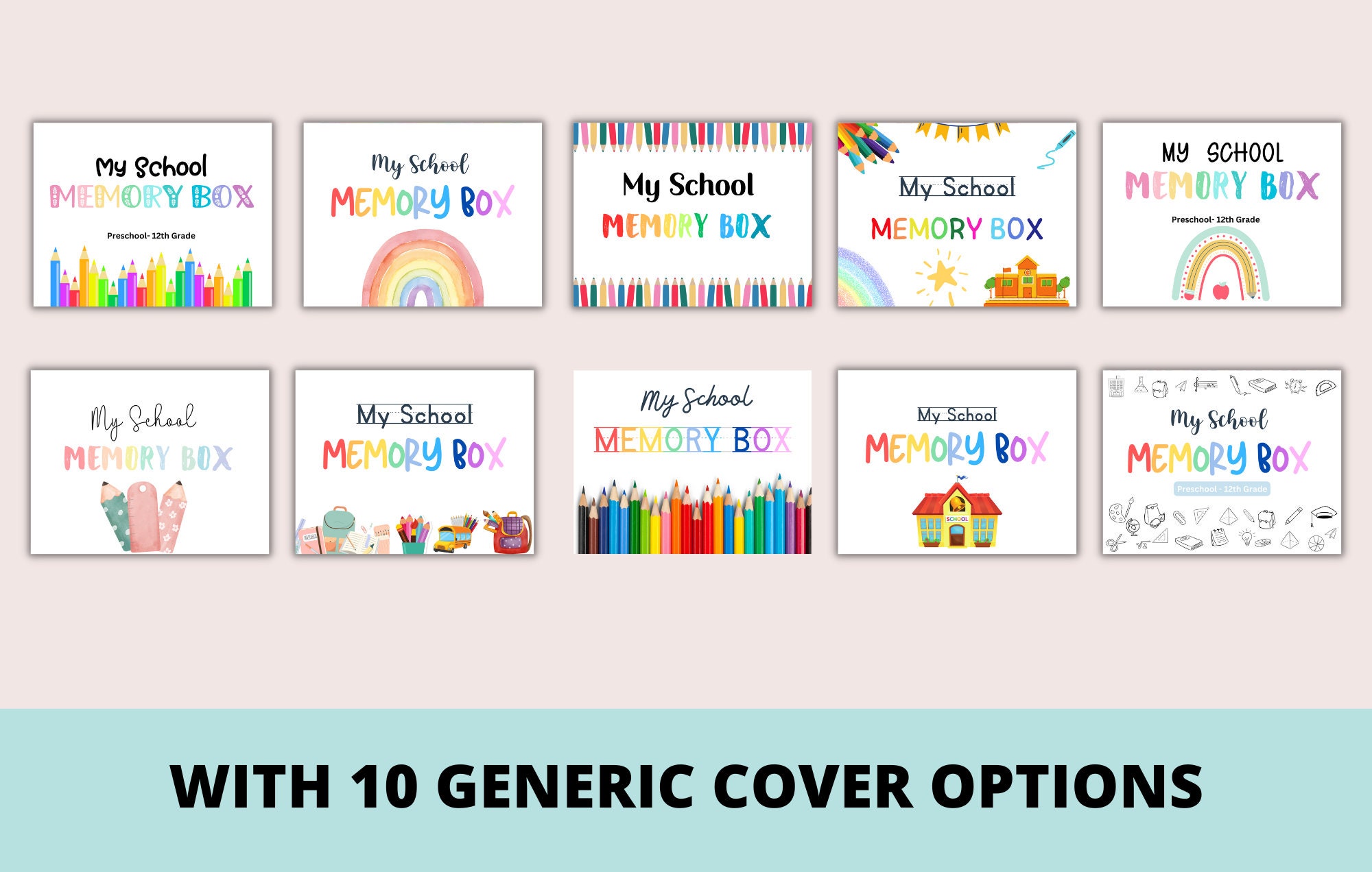 School Memory Box Printable Kids Keepsake Personalized Back to - Etsy ...