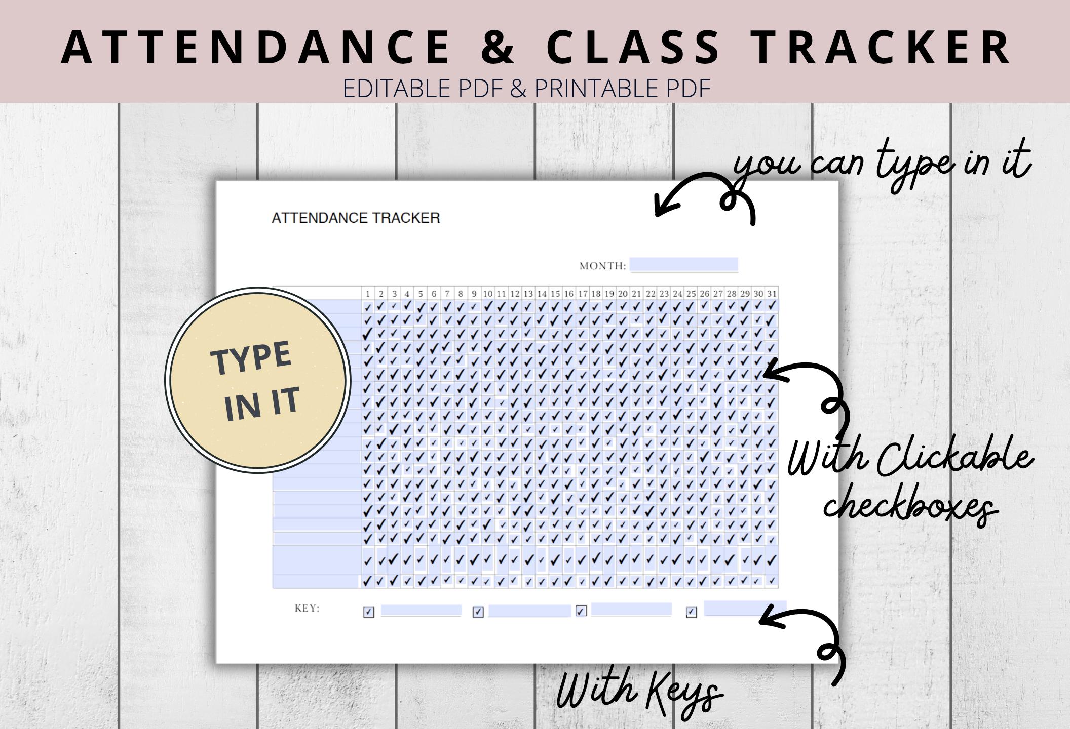 Editable Teacher Gradebook Printable Class Checklist Teacher Planner ...