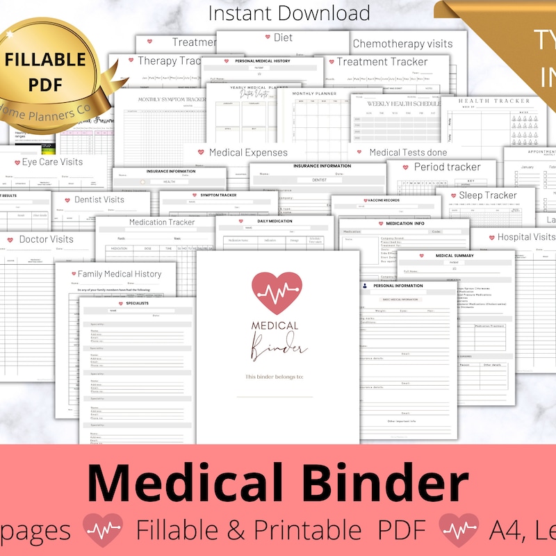 Medical Binder - Etsy