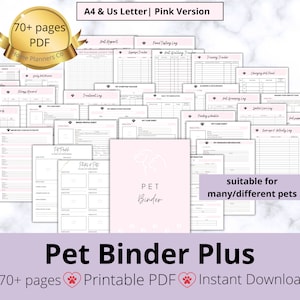 Pet Binder Plus, Pet Planner, Pet Health Tracker, Puppy Vaccination Dog ...