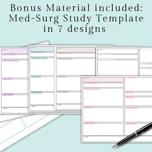 EDITABLE Nurse Medical Study Notes Templates | Clinical Skills Nursing ...