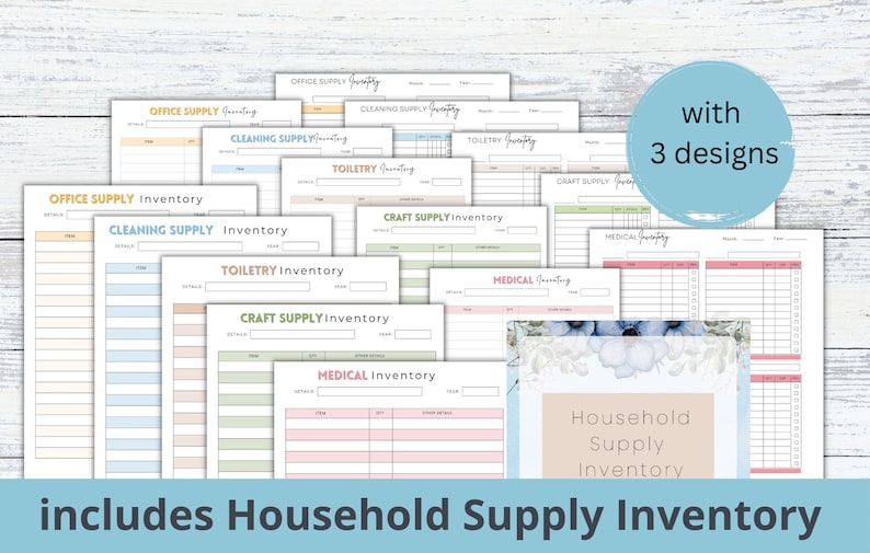 Home House Inventory Tracker Pagesroom by Room Inventoryfood - Etsy