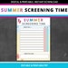 Kids Screen Time Chart Checklist Editable Printable Screen Time Chore ...