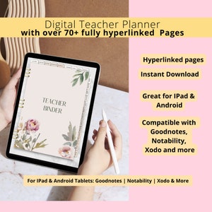 Digital Teacher Planner With Hyperlinks for Goodnotes, Notability, Xodo ...