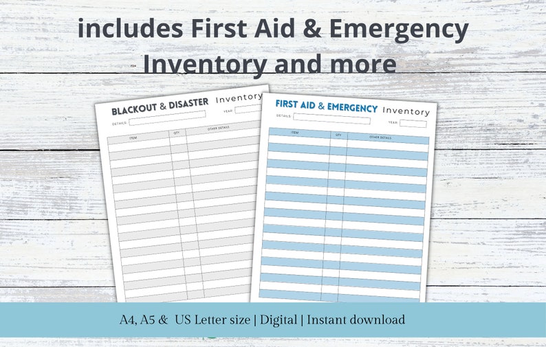 Home Inventory Tracker Pagesroom-by-room Inventory House - Etsy