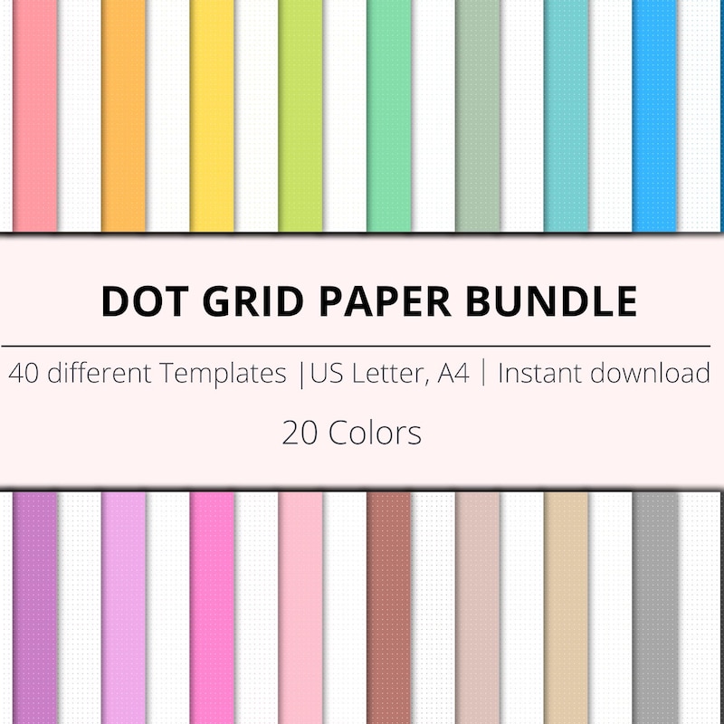 Dot Grid Paper - Etsy