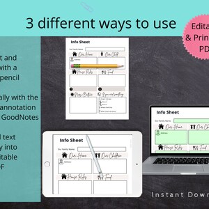 EDITABLE Babysitter Planner Fillable Editable Nanny Binder Nanny Guide ...