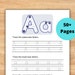 Trace and Write Alphabet Letters Learn to Write Worksheets |preschool ...
