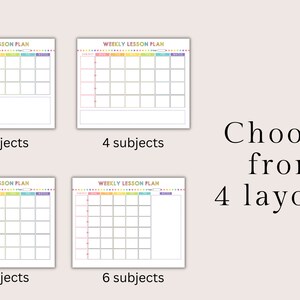Weekly Lesson Plan Editable Fillable Lesson Plan Template ...
