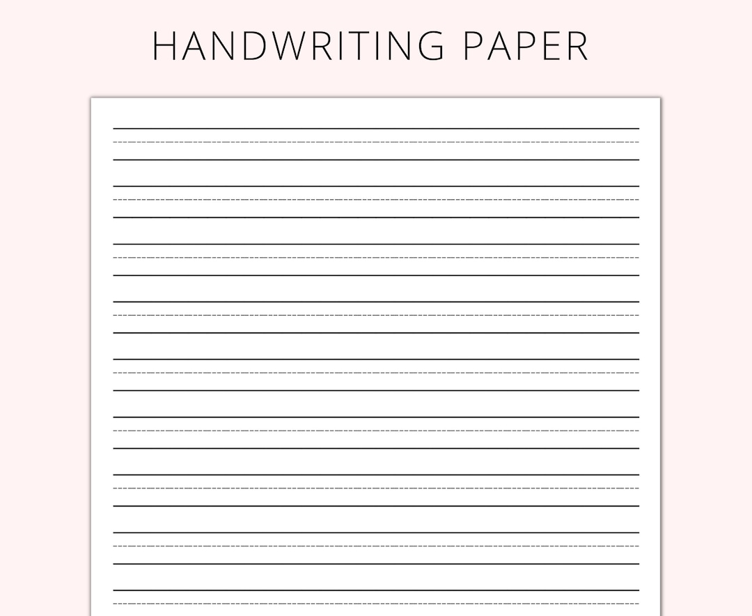 Practice Writing Paper | Handwriting Paper | Handwriting Sheet ...