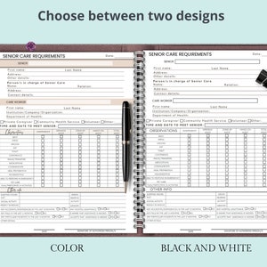 EDITABLE Care Assessment Report, Senior Care Requirements Checklist ...