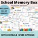School Memory Box Canadian Version, Printable Kids Keepsake School ...