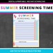 Kids Screen Time Chart Checklist Editable Printable Screen Time Chore ...
