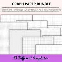 One-half Inch Graph Paper - Etsy
