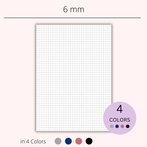 Graph Paper Bundle 4 Colors Blue Red Black Gray Printable Graph Grid ...