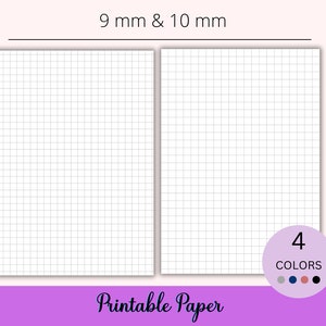 Graph Paper Bundle 4 Colors Blue Red Black Gray Printable Graph Grid ...