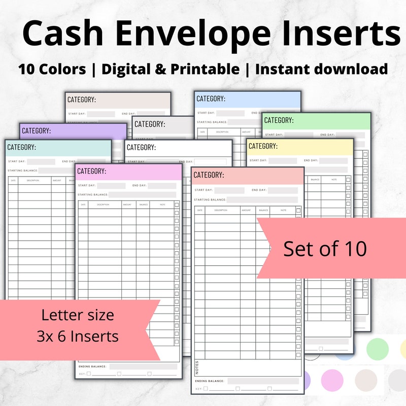 A6 Envelopes Tracker - Etsy UK