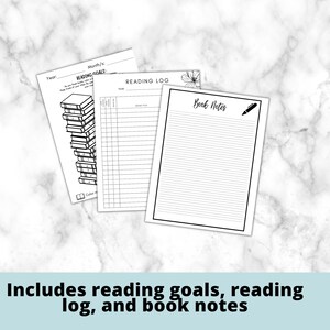 Printable Reading Planner,book Journal Planner,reading Journal,reading ...