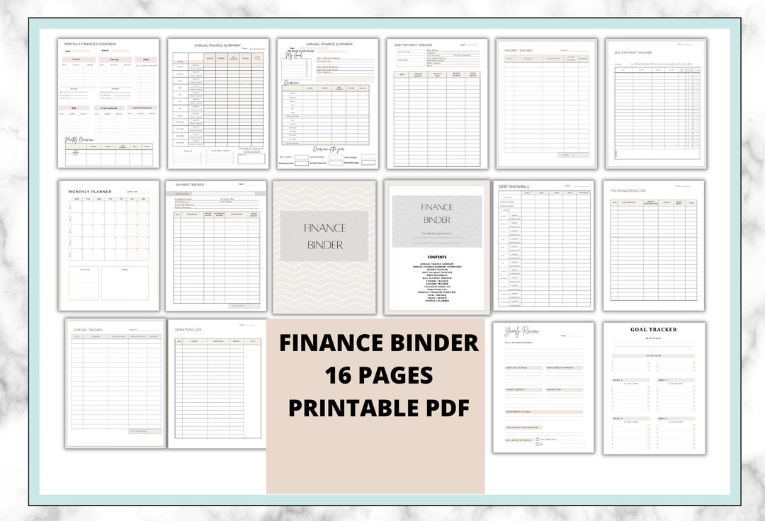 Finance Planner Bundle, Savings Tracker Bundle, Budget Planner ...