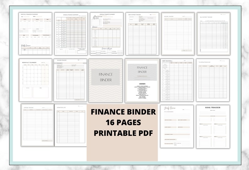 Finance Planner Bundle Savings Tracker Bundle Budget - Etsy