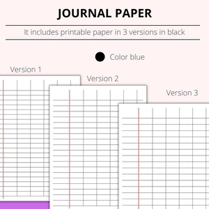 Printable Paper Notes Pages Inserts Printable Paper Templates for ...