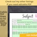 Teacher Lesson Plan Template, Subject Lesson Plan for Teachers, Daily ...