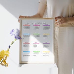 2025-2026 Editable School Calendar Template for Preschool, Daycare ...