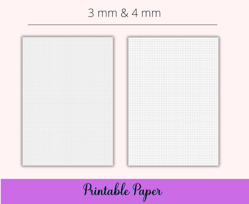 Graph Paper Bundle, Printable Graph Grid Paper, Squared Paper, Digital ...