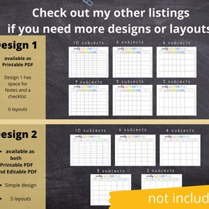 Editable Subject Lesson Plan Template, Printable Digital Lesson Planner ...
