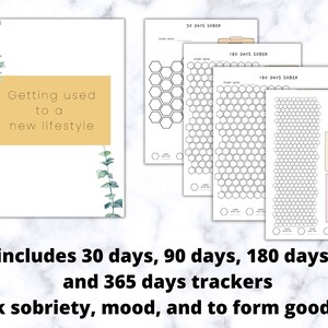 Addiction Recovery Worksheets| Sobriety Worksheets | Sobriety Planner ...