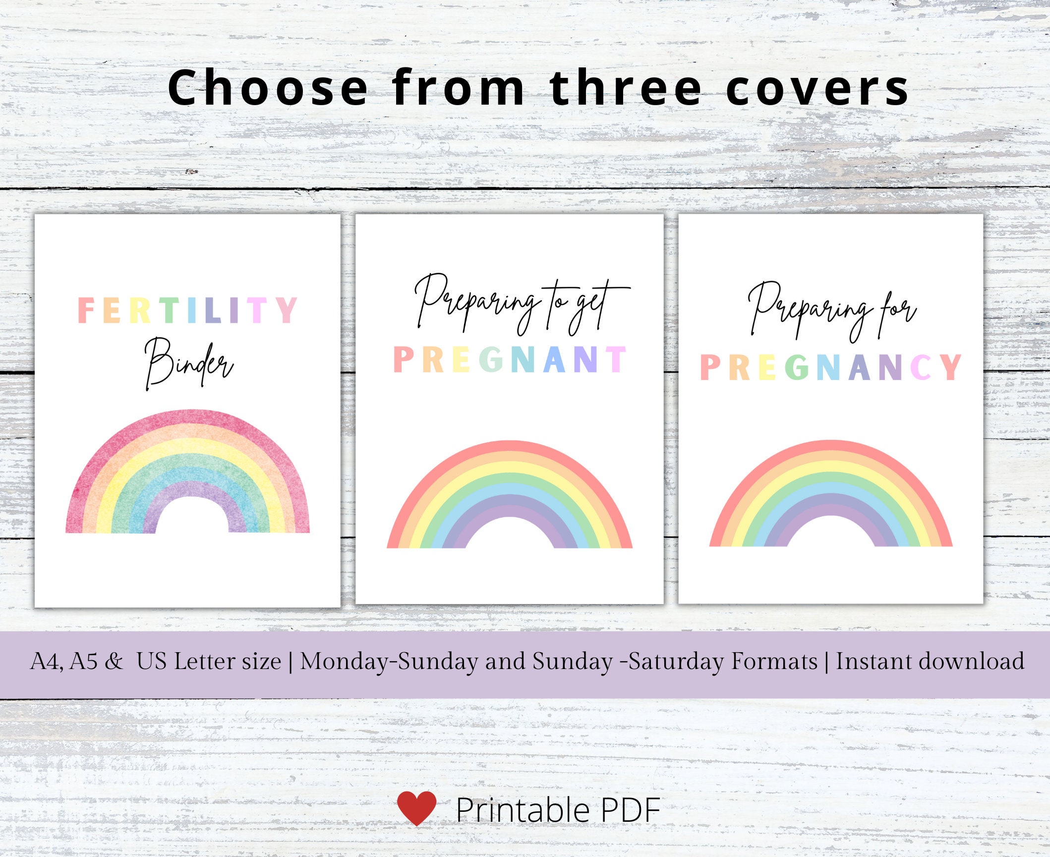 Fertility Binder| Fertility Planner| Trying to Conceive Planner ...