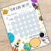 Outer Space Reward Chart Printable Astronaut Kids Behavior Chart ...