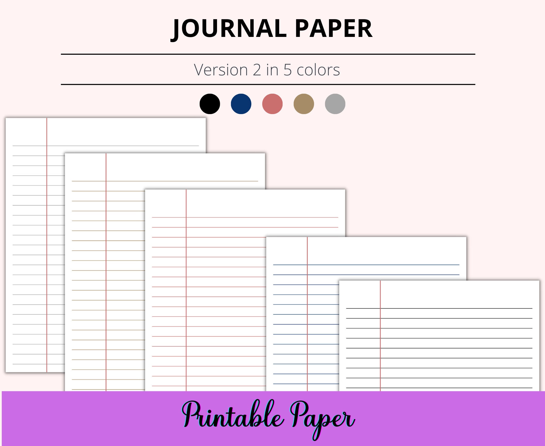 Printable Paper Notes Method Pages Insert Pages Printable - Etsy
