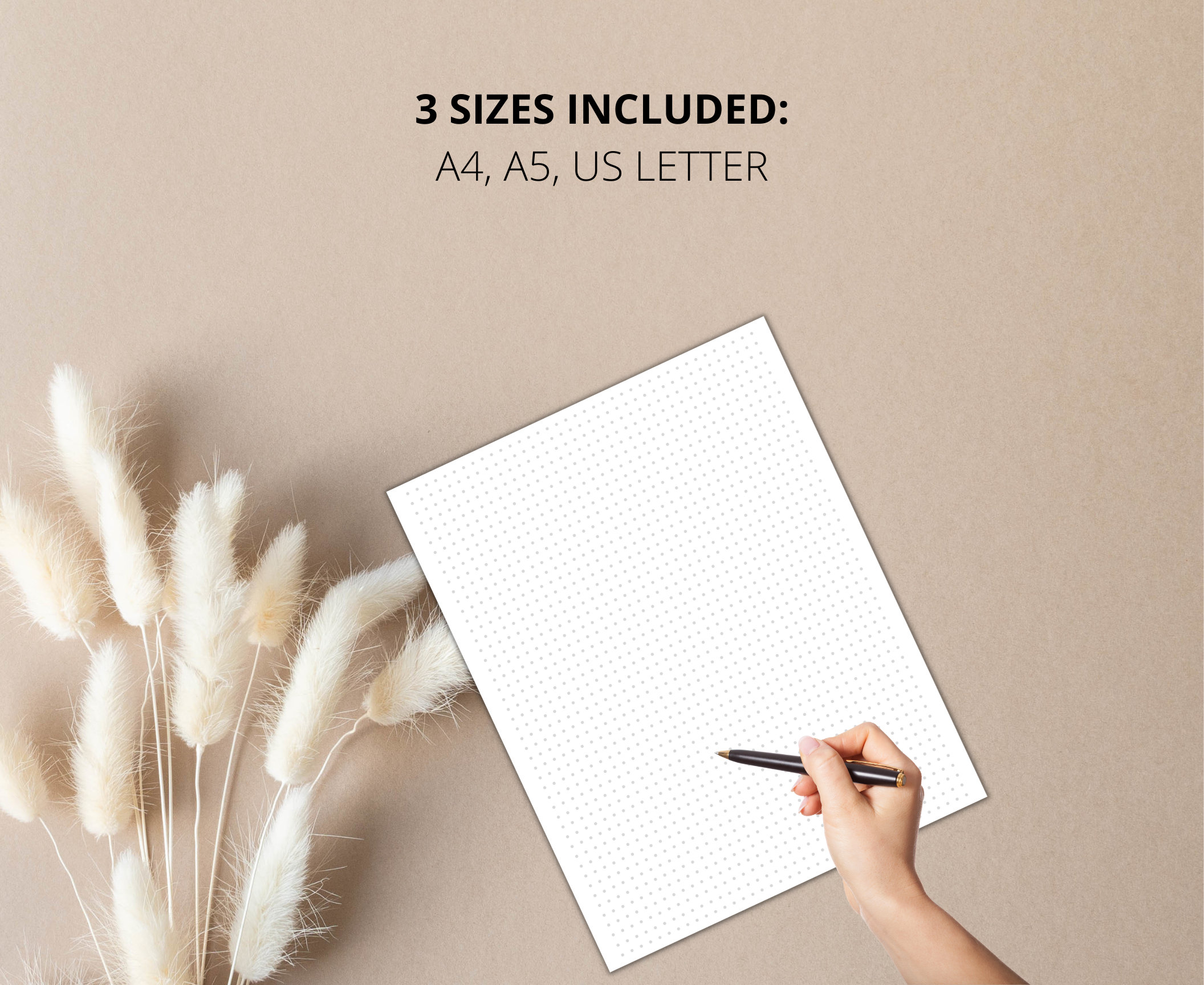 Printable Dot Grid Paper Dotted Grid Paper Bullet Journal - Etsy