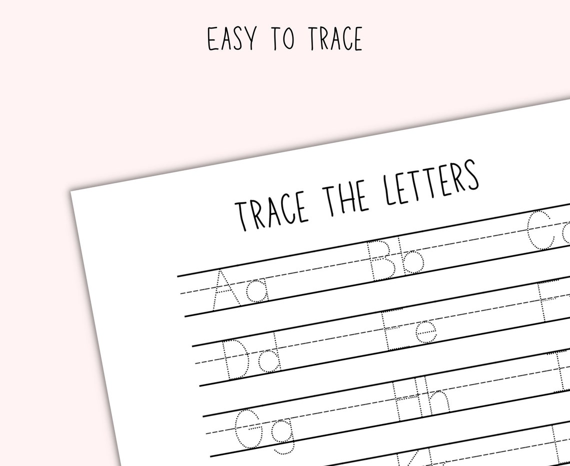 Alphabet Letters Tracing Page Upper and Lower Case Preschool - Etsy
