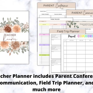 Teacher Planner Printable Teacher Binder,lesson Planner Printable ...