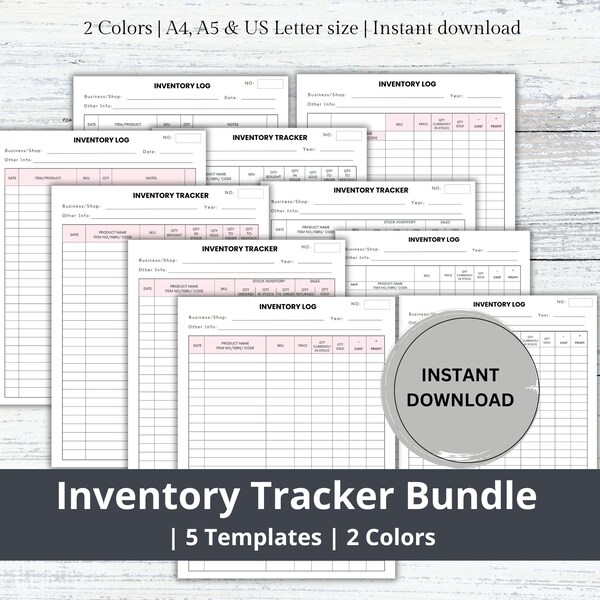 Inventory Template - Etsy