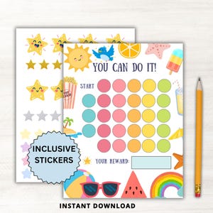 Printable Kids Reward Chart: Behavior Tracker & Motivation Chart ...