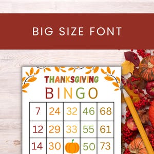 50 Thanksgiving Bingo Cards, Printable Bingo Game, Autumn Bingo, Fall ...