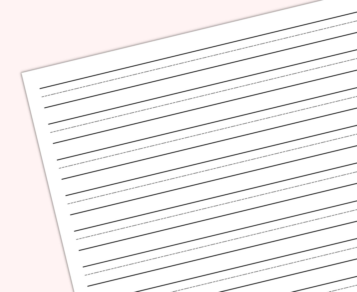 Practice Writing Paper Handwriting Paper Handwriting Sheet - Etsy