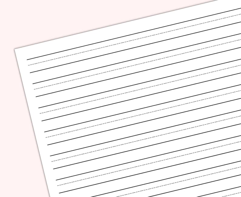 Practice Writing Paper Handwriting Paper Handwriting Sheet - Etsy