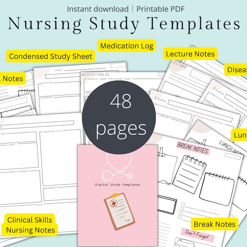 Nursing Student Notes - Etsy